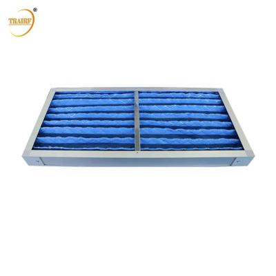 China Synthetic Filter Cotton 10 Micron Dust Collector G4 Pleated Panel Air Filter for sale