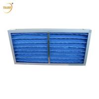 China Synthetic Filter Cotton 10 Micron Dust Collector G4 Pleated Panel Air Filter for sale