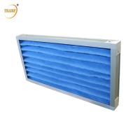 China Synthetic Filter Cotton 10 Micron Dust Collector G4 Pleated Panel Air Filter for sale