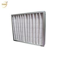 China Ahu Pleated Panel Air Cleaner Filter M13 Synthetic Fiber Filter for sale