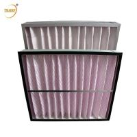 China Disposable MERV 13 Pleated AC Furnace HVAC Air Filter With Galvanization Net for sale