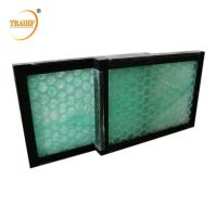 China Large Air Flow Panel Paint Stop Spray Booth Fiberglass Air Filter 1μM for sale