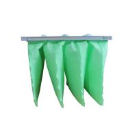 China Aluminum Alloy Frame 65% AHU Bag Filter HVAC Low Wind Speed for sale