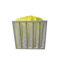 China Spray Paint Booth Filtration Medium Efficiency Pocket Bag Air Filter 80Pa for sale