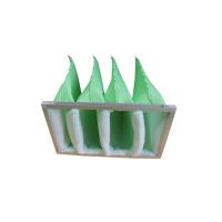 China Lower Resistance 4 Pockets Powder Coating Pocket Air Filters 65Pa for sale