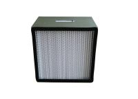 China Galvanized Steel Frame 0.3um Deep Pleat HEPA Filter For Cleaning Room for sale