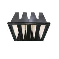 China 95% 0.3um W Type Compact Filter Medium Efficiency Air Filter For HVAC System for sale