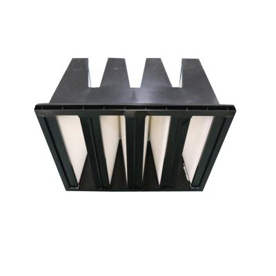 China 95% 0.3um W Type Compact Filter Medium Efficiency Air Filter For HVAC System for sale
