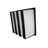 China 95% 0.3um W Type Compact Filter Medium Efficiency Air Filter For HVAC System for sale