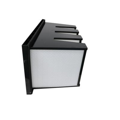 China ABS Plastic Frame 0.5 Micron V Bank Filter For HVAC System for sale