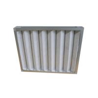 China Aluminum Frame G4 Pleated Panel Air Filter Lower Resistance for sale