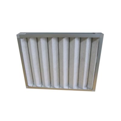 China Aluminum Frame G4 Pleated Panel Air Filter Lower Resistance for sale