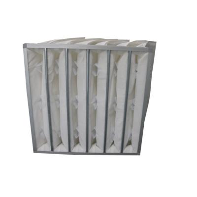 China Synthetic Fiber Pocket Air Filter With High Air Flow Rate Filtration Efficiency F5-F9 for sale