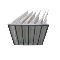 China Synthetic Fiber Pocket Air Filter With High Air Flow Rate Filtration Efficiency F5-F9 for sale