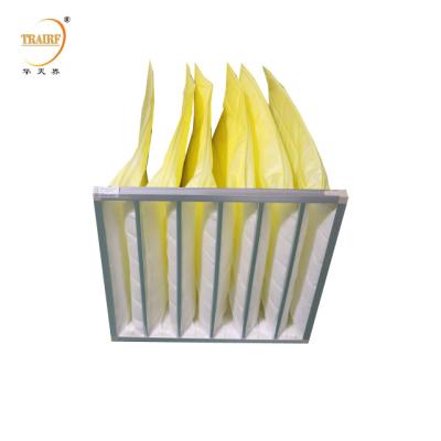 China Non Woven Air Synthetic Pocket Bag Filter Medium Efficiency For Dust Collector for sale