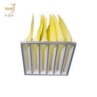 China Aluminum Frame Air Conditioning Medium Pocket Filter Media For Hvac for sale