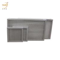 China Metal Washable Corrugated Aluminum Mesh Pre Air Filter For Cleaning Equipment for sale