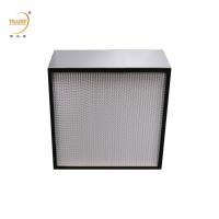 China H14 Aluminum Deep Pleat Laminar Flow Hood HEPA Air Filter For HVAC System for sale