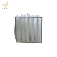 China G4 Customized Size Fiberglass Paper Air Filter Material Pocket Filter Bag For Odor Remover for sale
