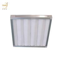 China G4 Synthetic Fiber Efficiency Washable Pleated Panel Air Filters Pre Filter for sale