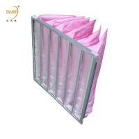 China Bag Medium Synthetic Fiber Filter F7 Filter Fiberglass Pocket Air Filter for sale