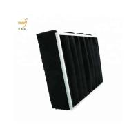 China Activated Carbon Pocket Filters Synthetic Fiber Bag Air Filter With Aluminum Frame for sale