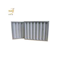 China Ahu Panel Type Ventilation Synthetic Fiber Pleated Pre Filter for sale