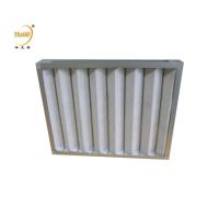China Ahu Panel Type Ventilation Synthetic Fiber Pleated Pre Filter for sale