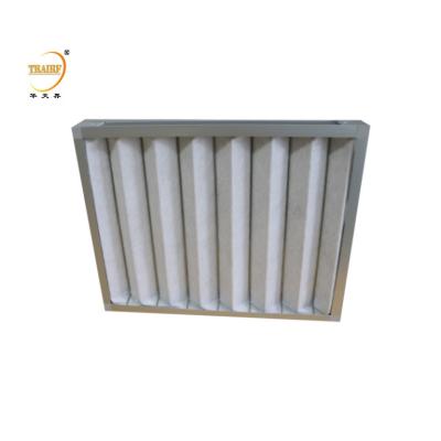 China Ahu Panel Type Ventilation Synthetic Fiber Pleated Pre Filter for sale