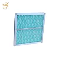 China G4 F5 F6 F7 F8 F9 Pre Pleated Media Filter Industrial Panel Air Filter For Laminar Flow Hood for sale