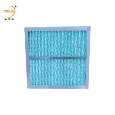 China G4 F5 F6 F7 F8 F9 Pre Pleated Media Filter Industrial Panel Air Filter For Laminar Flow Hood for sale