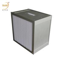 China Aluminum Frame Mini Pleated Panel HEPA Filter H10 H11 H12 H13 Laminar Flow Hood Hepa Filter for sale