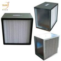 China Aluminum Frame Mini Pleated Panel HEPA Filter H10 H11 H12 H13 Laminar Flow Hood Hepa Filter for sale