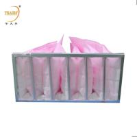 China High Dust Holding Capacity Nonwoven Pocket Filter Electrostatic Type Pocket for sale