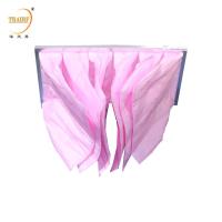 China High Dust Holding Capacity Nonwoven Pocket Filter Electrostatic Type Pocket for sale