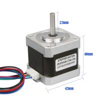 China Nema 17 Stepper Motor 1.8 Degree 42Ncm 60oz.in 40mm Body 4-Lead Bipolar for 3D Printers for sale