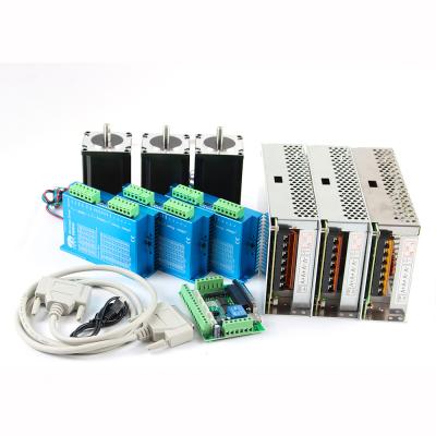 China Nema 34 12N.M 3 Axis CNC Kit Closed Loop Stepper Motor And Driver for sale