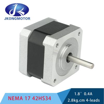 China Nema 17 Hybrid Stepper Motor 1.8 Degree 2 Phase 40mm Length 1.68A 3.6kg.cm Holding Torque for sale