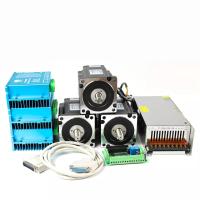 China Nema 34 Closed Loop Stepper Motor 12.5Nm 6.8Nm 3 Axis CNC Kit with Drive for sale