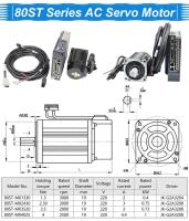 China 750W 3000rpm IP65 High Torque AC Servo Motor 220V with Driver and Cables for sale