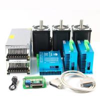 China 3kit Nema 34 Closed Loop Stepper Motor 86HSN115 6A 8N.m Hybrid Servo Drive CNC Power Supply for sale