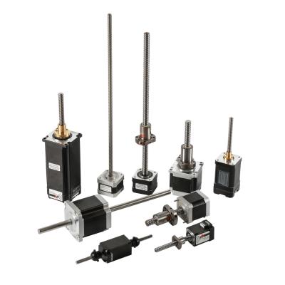 China Jkongmotor NEMA 8-34 T5/T8/T10 Trapezoidal Lead Screw Linear Stepper Motor 1.8° Step Angle 4 Leads for sale