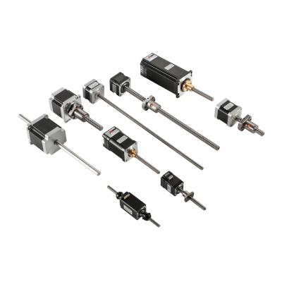 China Jkongmotor NEMA 8 11 17 23 24 34 Hybrid Stepper Linear Motor with Lead Screw 1.8° Step Angle 4 Leads for sale