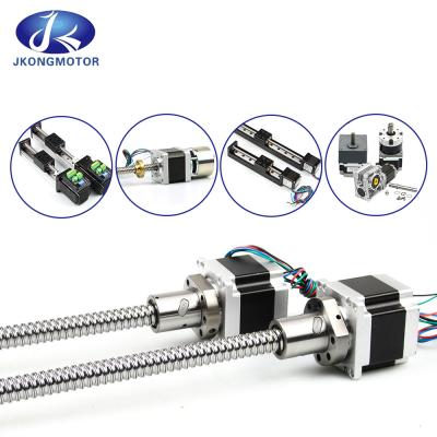 China Jkongmotor Nema 23 Linear Stepper Motor 1.8 Degree 2 Phase 4 Leads Lead Screw Actuator for CNC Machine for sale