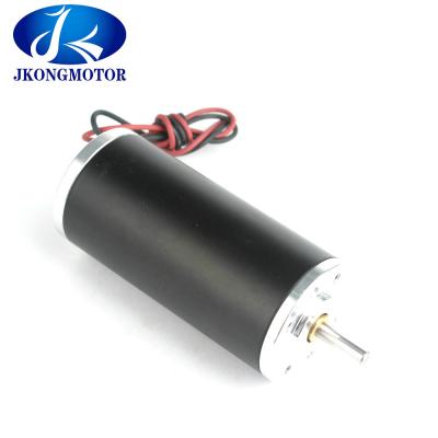 China 8770rpm High Speed Brush Type DC Motor 100mNm Output Power 92W Length 90mm for sale