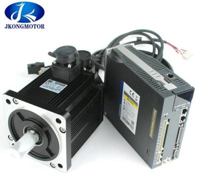 China 80mm AC Servo Motor 1000W 4N.m 2500rpm 3 Phase High Torque with Driver Kit for sale
