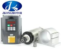China ER16 Water Cooled CNC Spindle Motor 1.5KW 24000RPM 80mm with VFD Inverter Kit 220V for sale