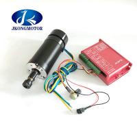 China Brushless DC Spindle Motor 500W 48V Air Cooled Engraving Machine with Speed Controller Mount Bracket for sale