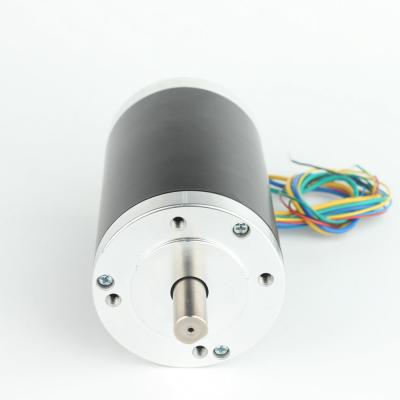 China 110W 48V Brushless DC Motor 80mm 3000RPM 3 Phase 4 Poles for CNC Milling for sale