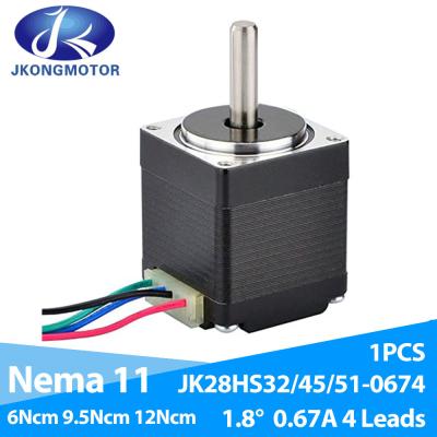 China Nema 11 28HS32-0674 Hybrid Stepper Motor 0.67A 6N.cm 1.8 Degree High Torque for sale